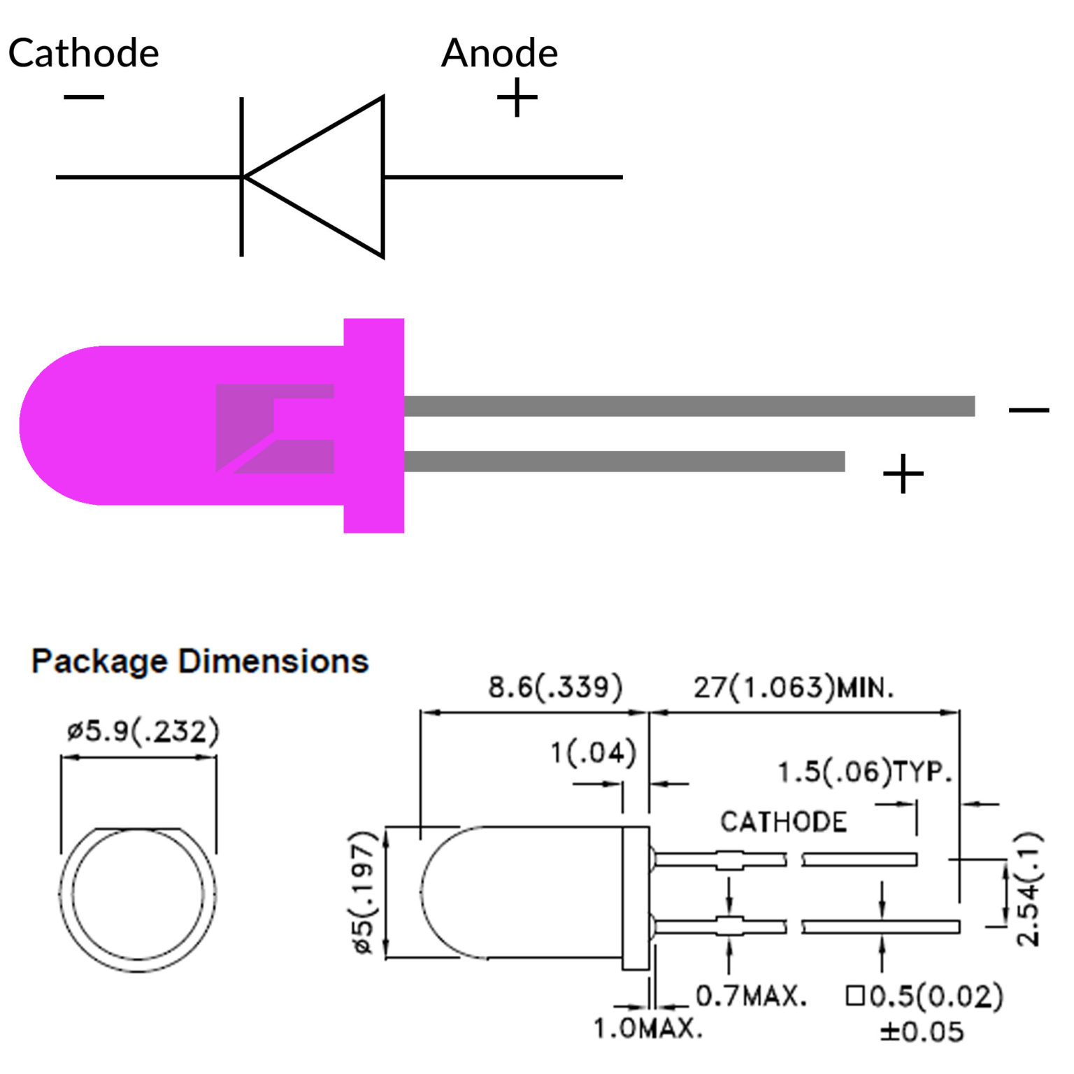 Led 5mm màu Hồng loại led đục (10 led) - Nshop
