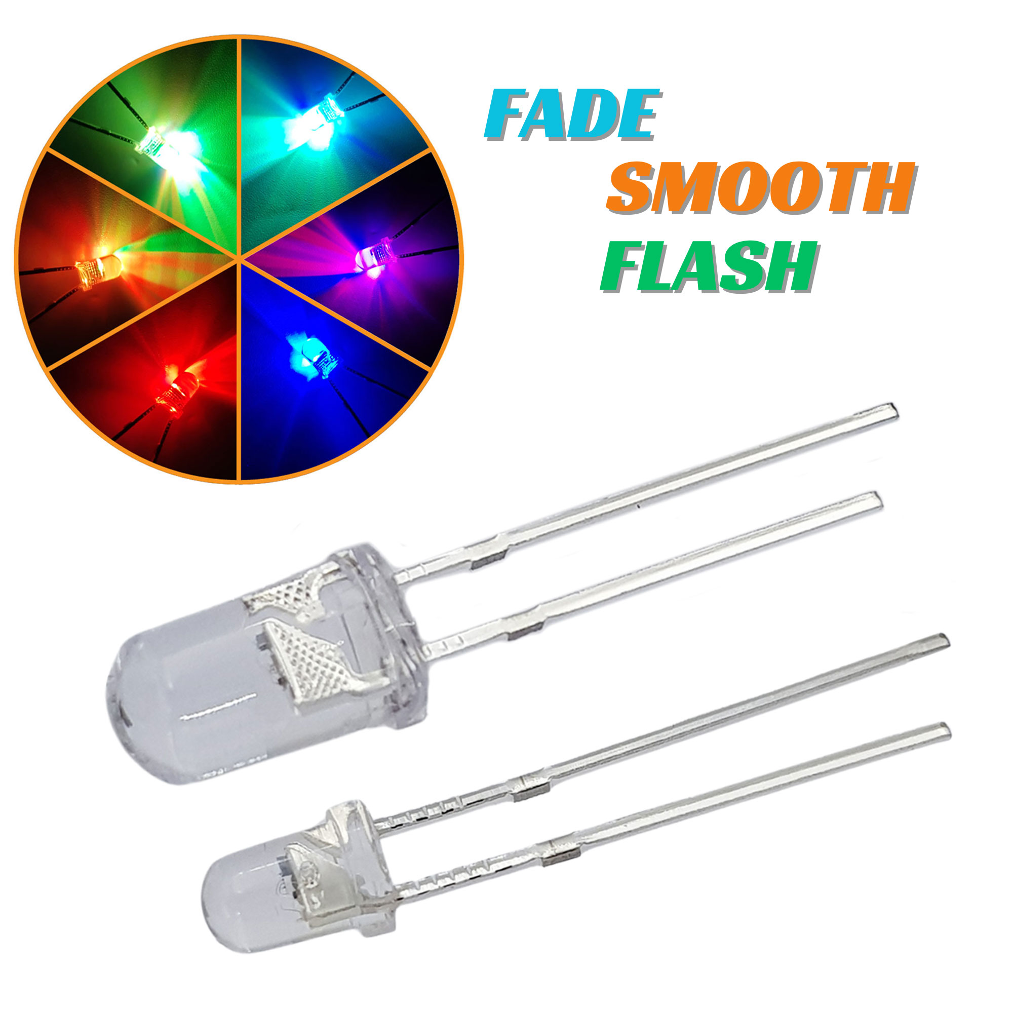 Led RGB 7 màu tự nháy siêu sáng - Nshop