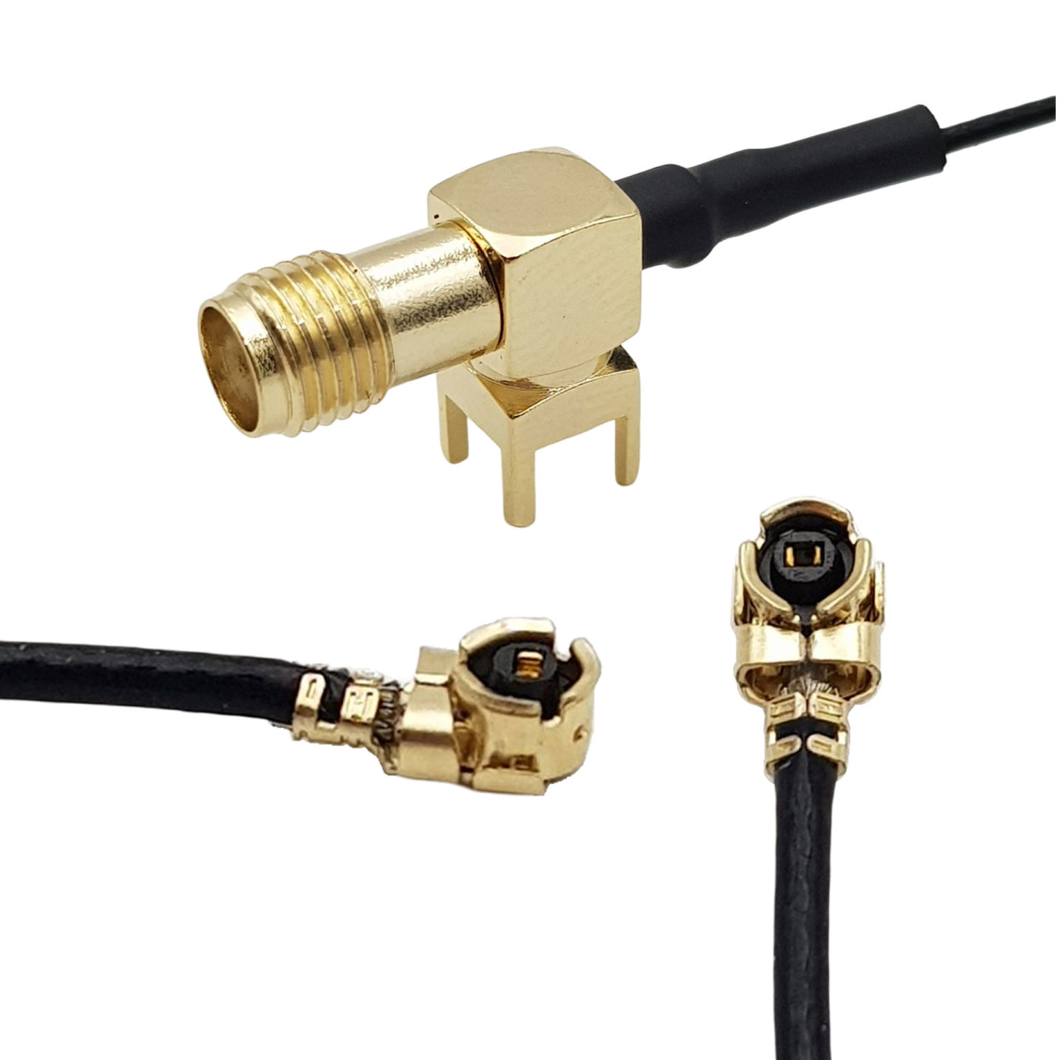 Dây chuyển đổi IPEX U.FL sang SMA 4 chân 10cm, cable anten IPX Bluetooth | WiFi | GSM | 4G | 2 ...