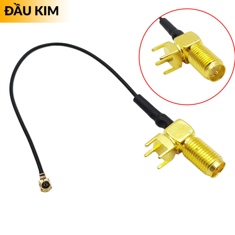 Dây chuyển đổi IPEX U.FL sang SMA 4 chân 10cm, cable anten IPX ...