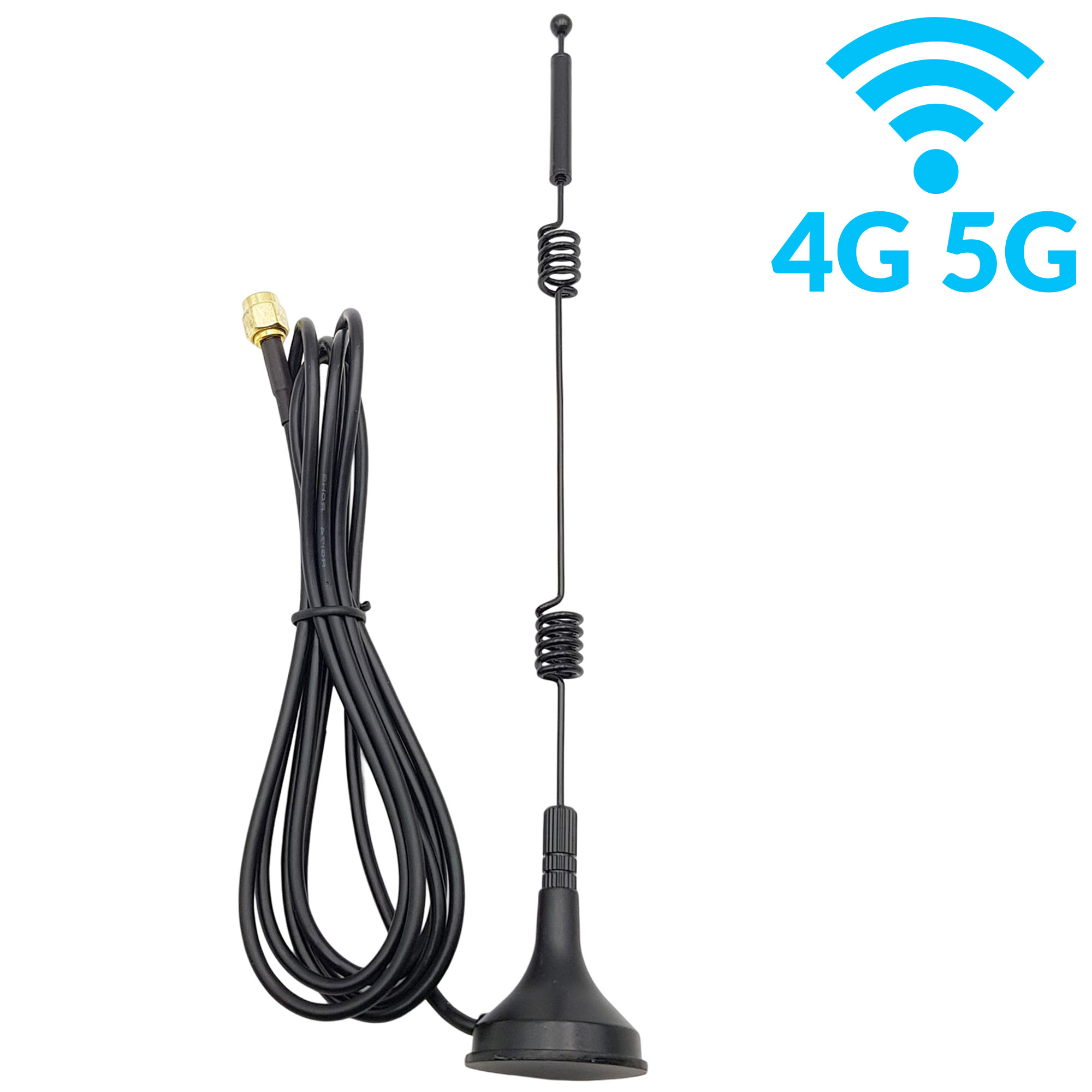 Anten WiFi băng tần kép 2.4G 5G, anten cốc hút 5.8Ghz 12dBi SMA - Nshop