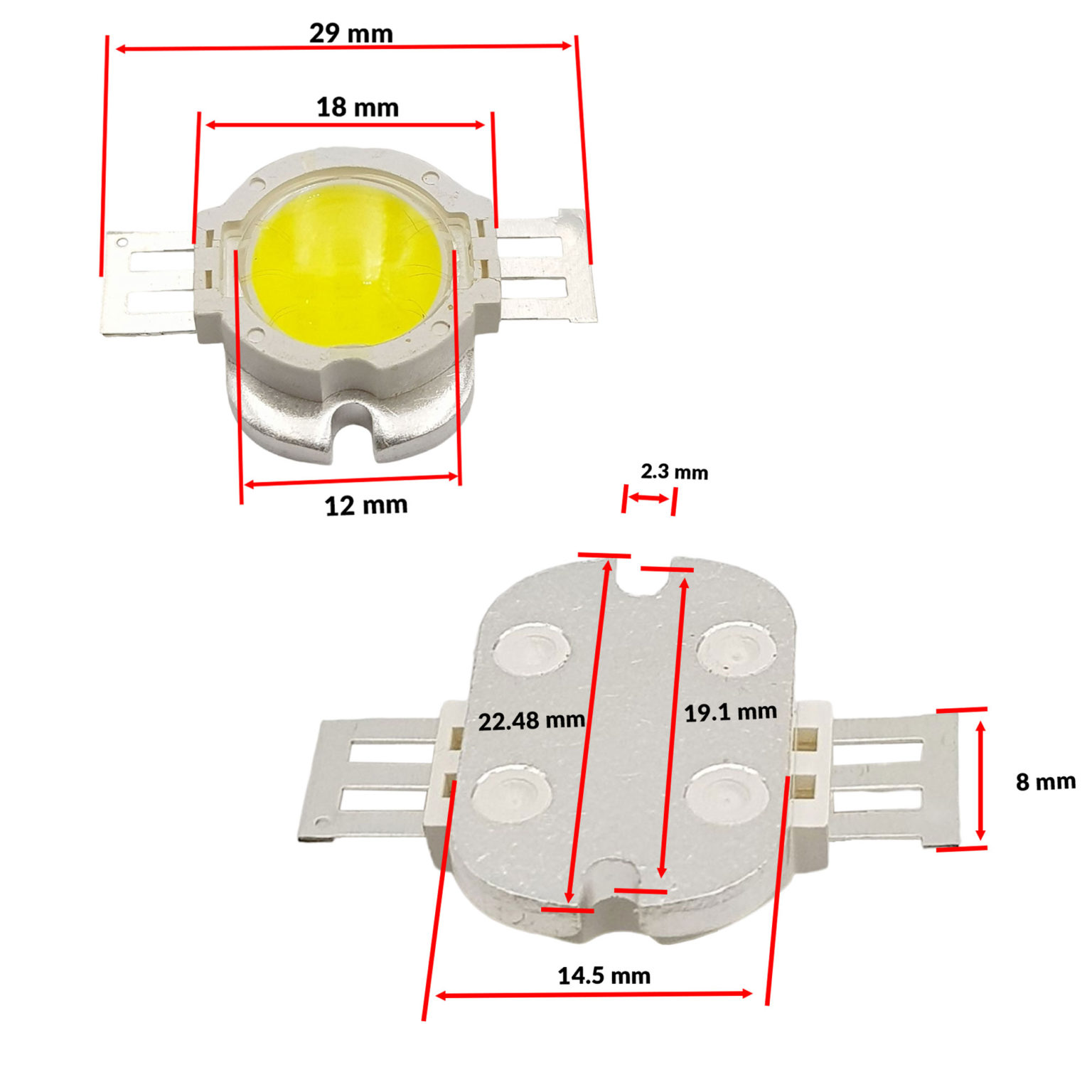 Chip Led 10W ánh sáng trắng 6000 - 6500K 60 độ - Nshop