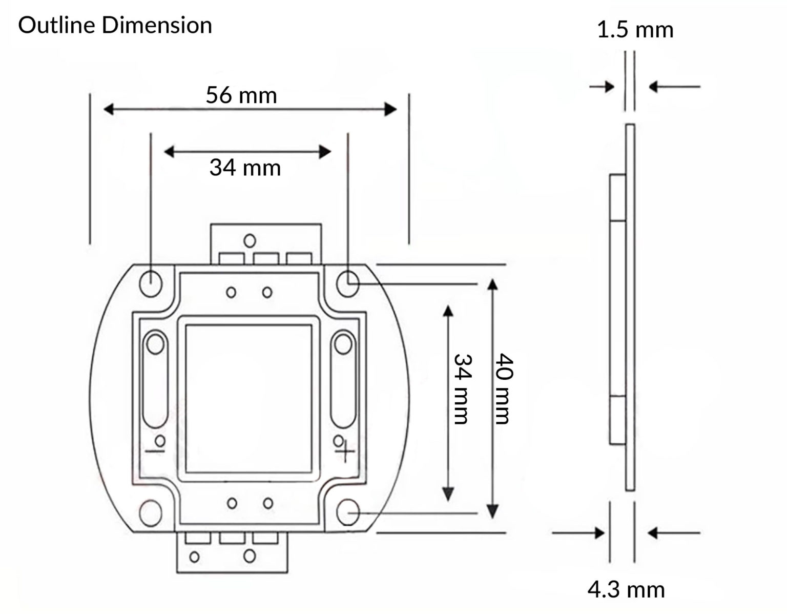 Chip Led Đài Loan Epistar 33mil 6000-6500K - Nshop