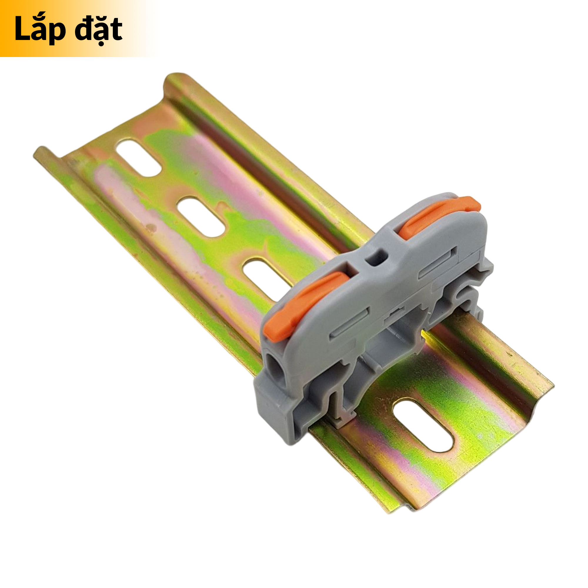 Cút nối nhanh dây điện gắn ray tủ điện PCT-211 [1 vào, 1 ra] - Nshop