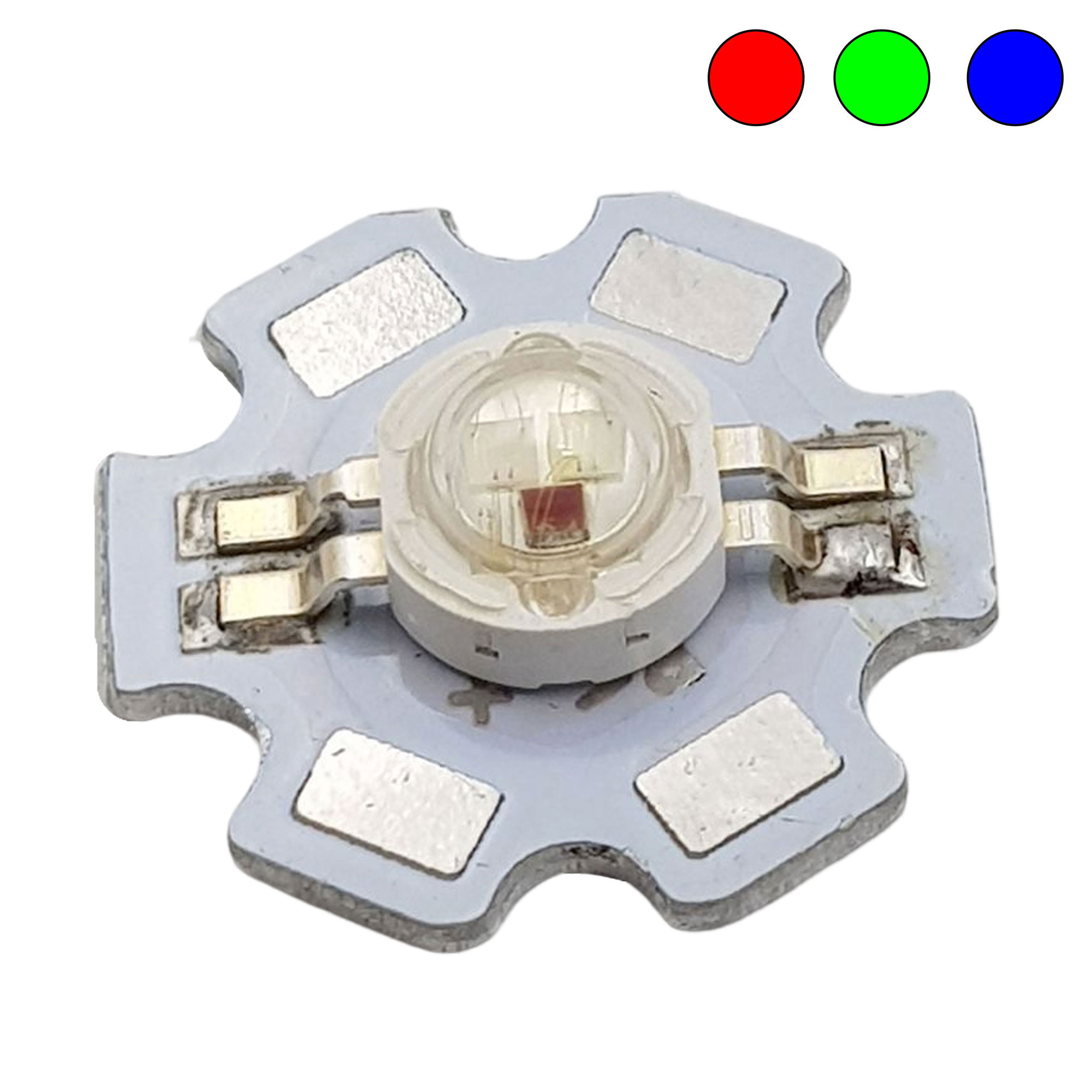Led RGB 3x3W 4 chân kèm đế - Nshop