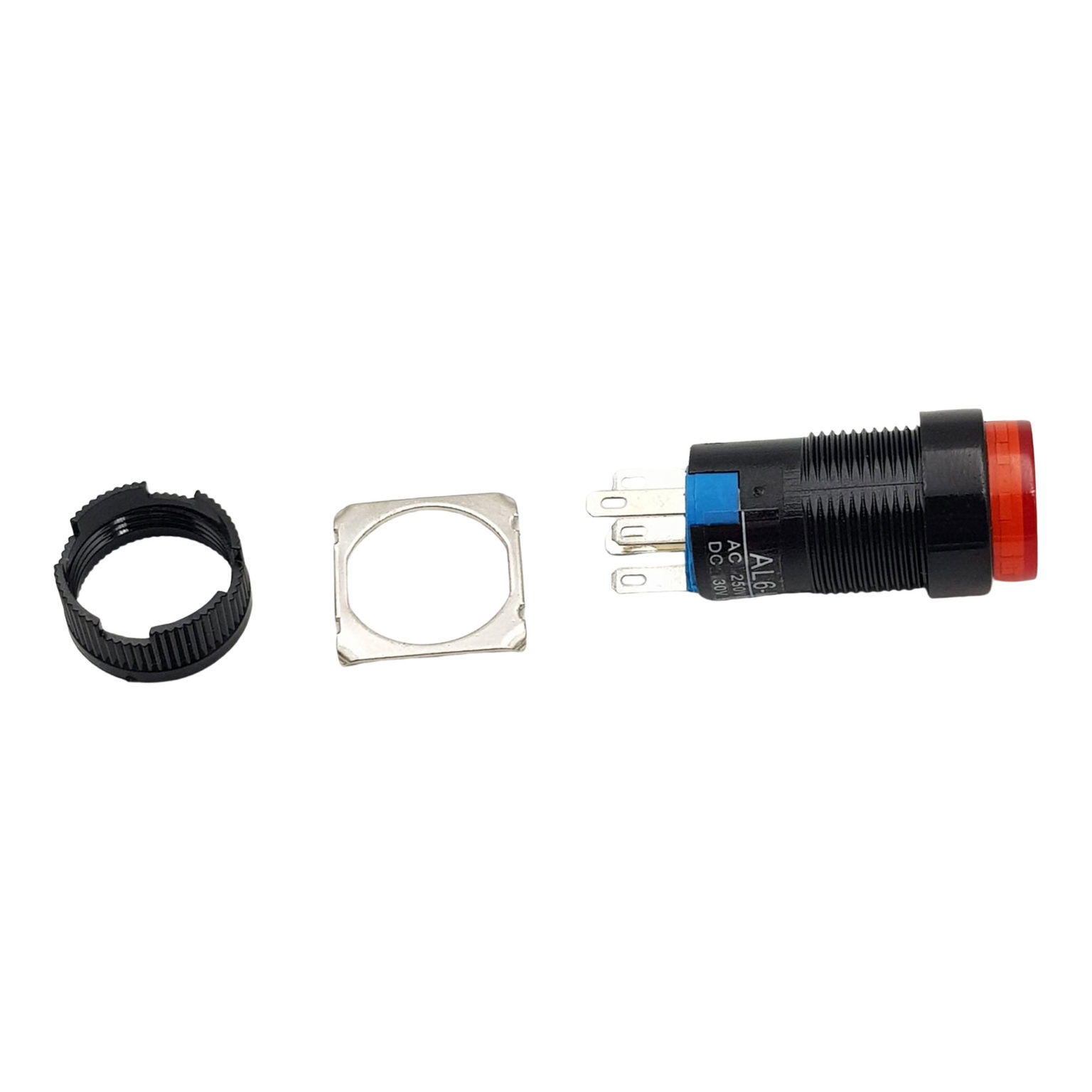 Nút nhấn nhả có đèn AL6-M 24V màu Đỏ - Nshop
