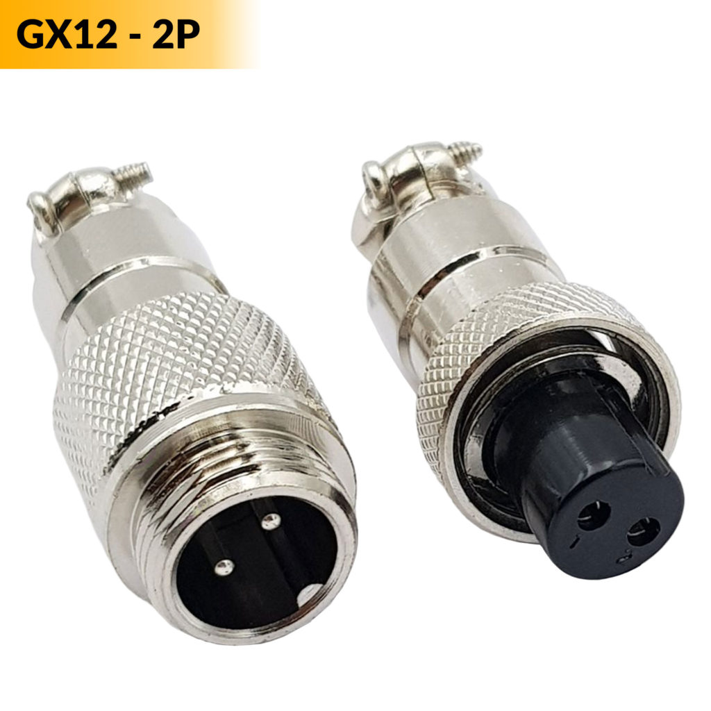 Bộ đầu nối GX12 Jack kết nối dây điện dây cáp GX12-2P - Nshop