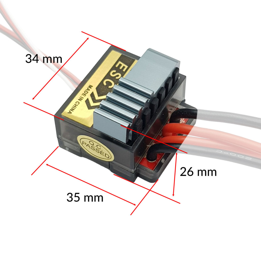 Mạch điều khiển tốc độ động cơ chổi than ESC 320A tản nhiệt nhôm - Nshop