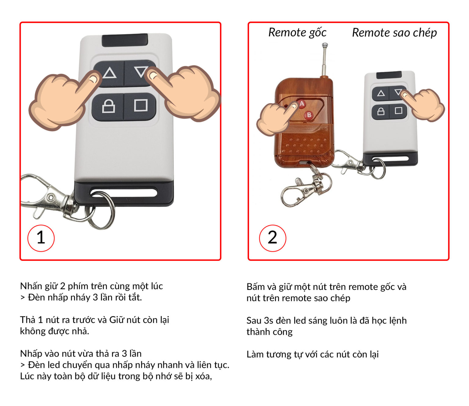 Remote copy sao chép 4 kênh HFY-TX29 RF 315Mhz - Nshop