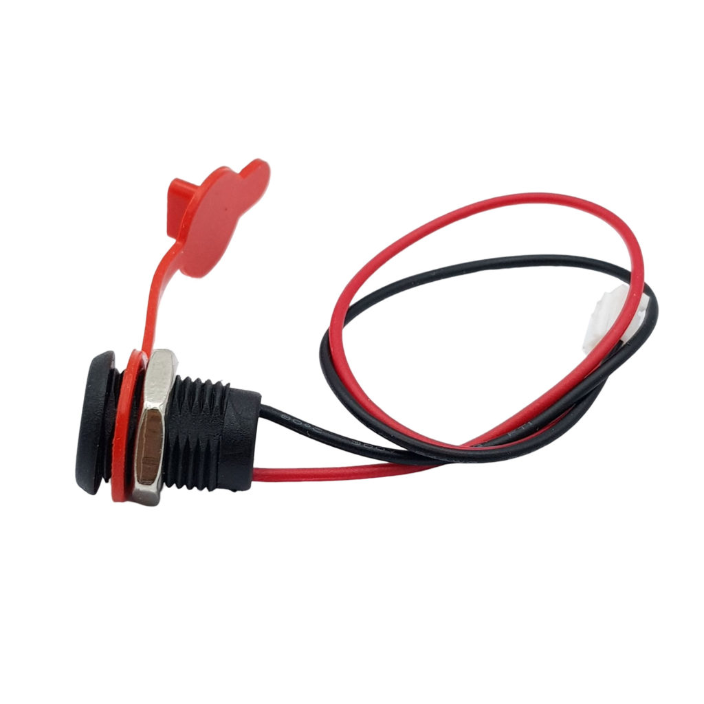 Jack nguồn Type C 2 dây có nắp chống nước - Nshop