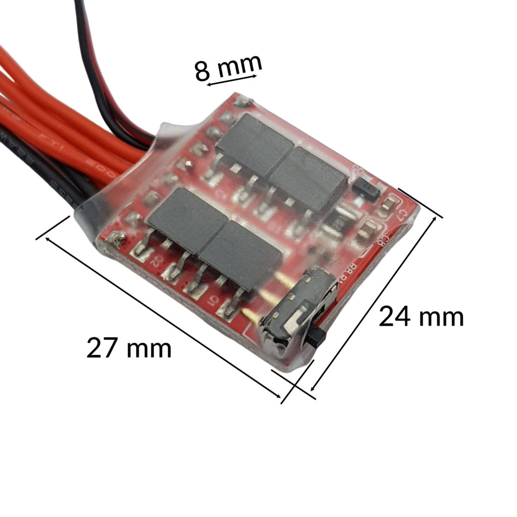 Mạch ESC 30A 2S điều tốc động cơ DC chổi than - Nshop