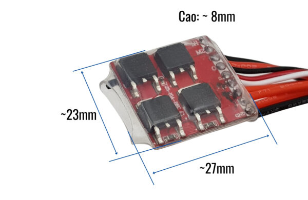 Mạch ESC 30A 2S điều tốc động cơ DC chổi than - Nshop