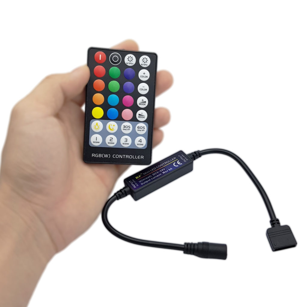 Bộ điều khiển Led RGBW RF 28 phím 5-24V - Nshop