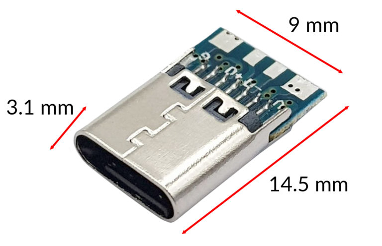 Ổ cắm USB 3.1 Type C 14 chân ra PCB 4 chân - Nshop