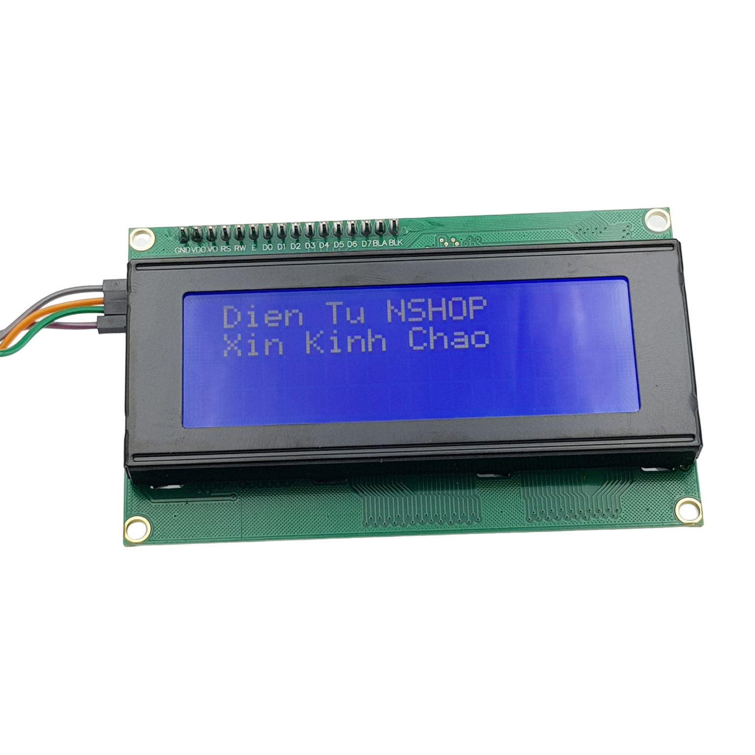 Màn hình LCD 2004 kèm I2C nền xanh dương chữ trắng - Nshop