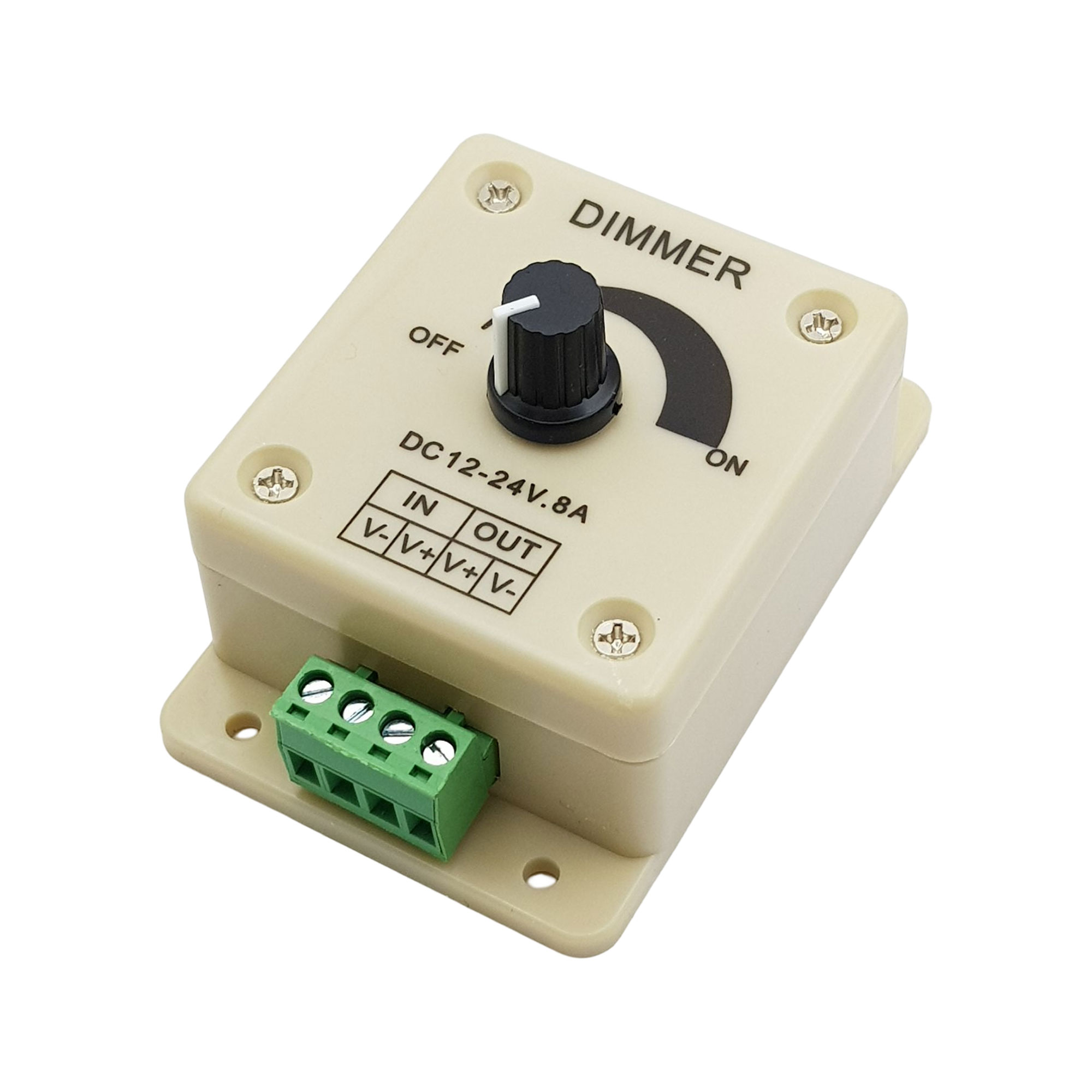 Mạch điều chỉnh độ sáng đèn Led Dimmer 12 - 24VDC 8A - Nshop