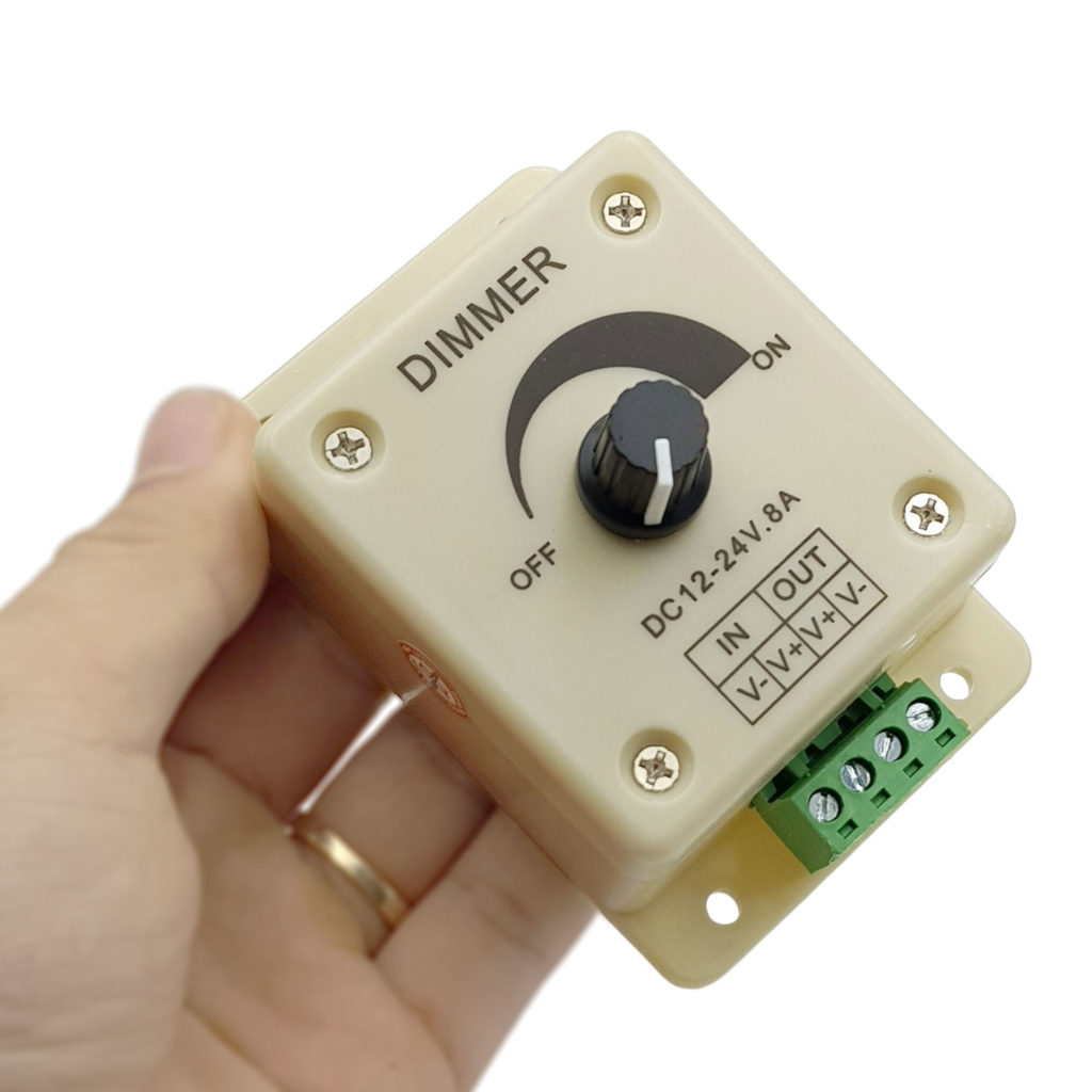 Mạch điều chỉnh độ sáng đèn Led Dimmer 12 - 24VDC 8A - Nshop