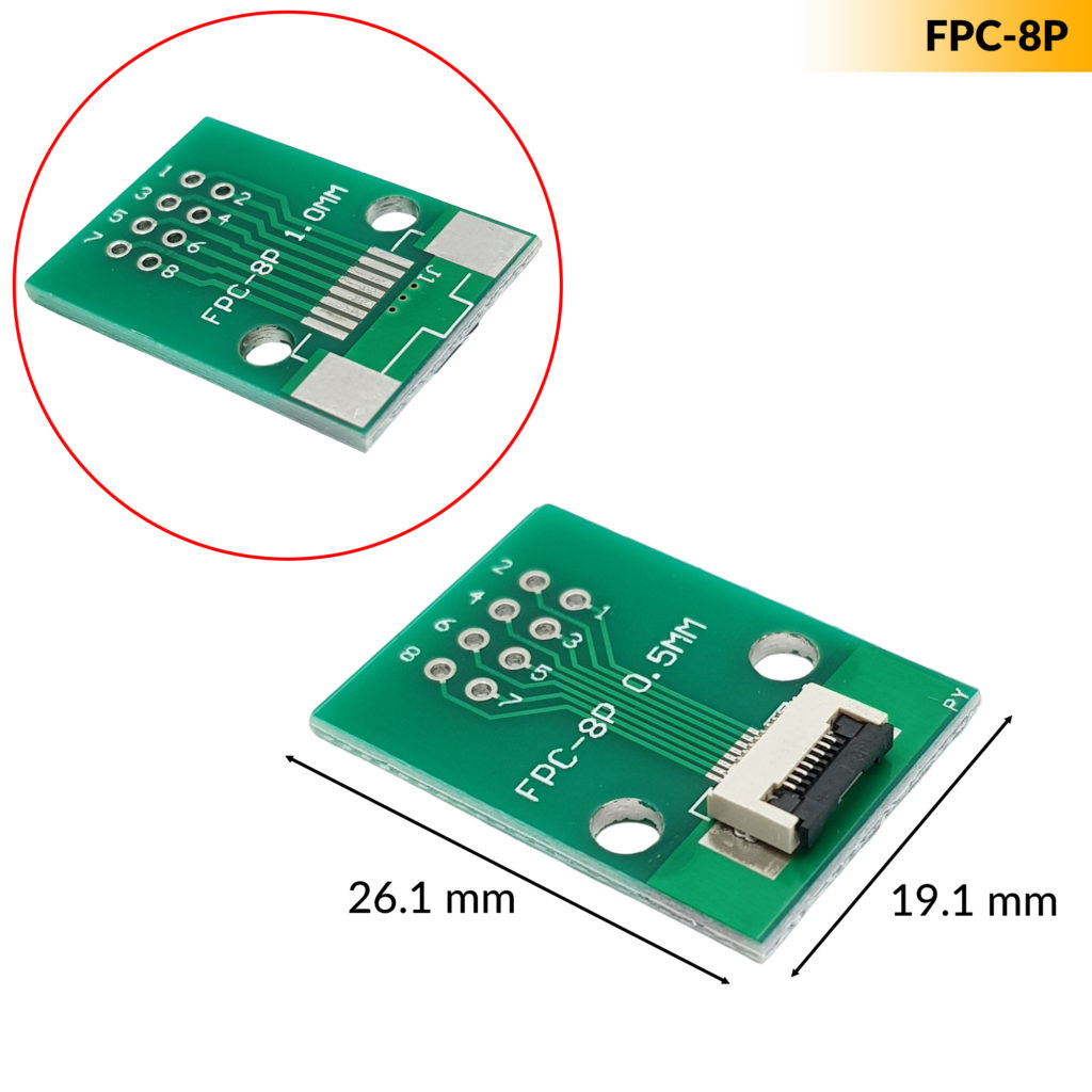 Đế ra chân cổng FFC/FPC 0.5mm sang chân 2.54mm - Nshop