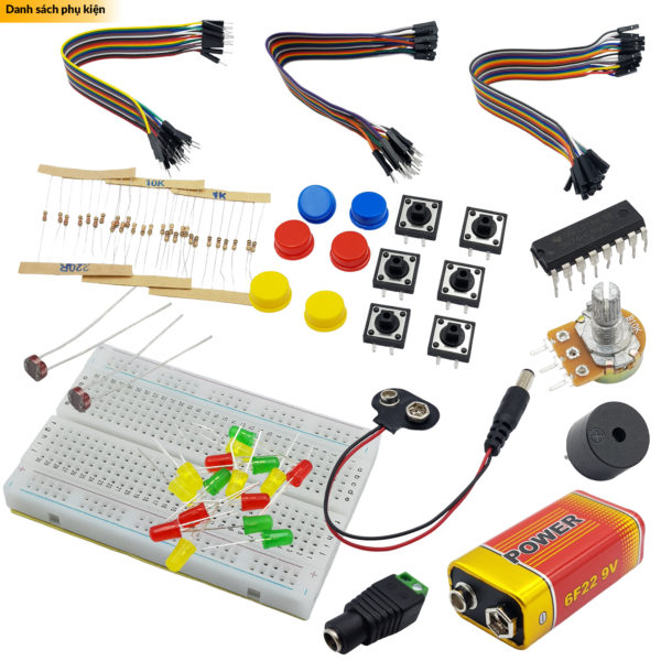 Bộ Kit Học Lập Trình Arduino Uno R3 Pro Kit Nshop