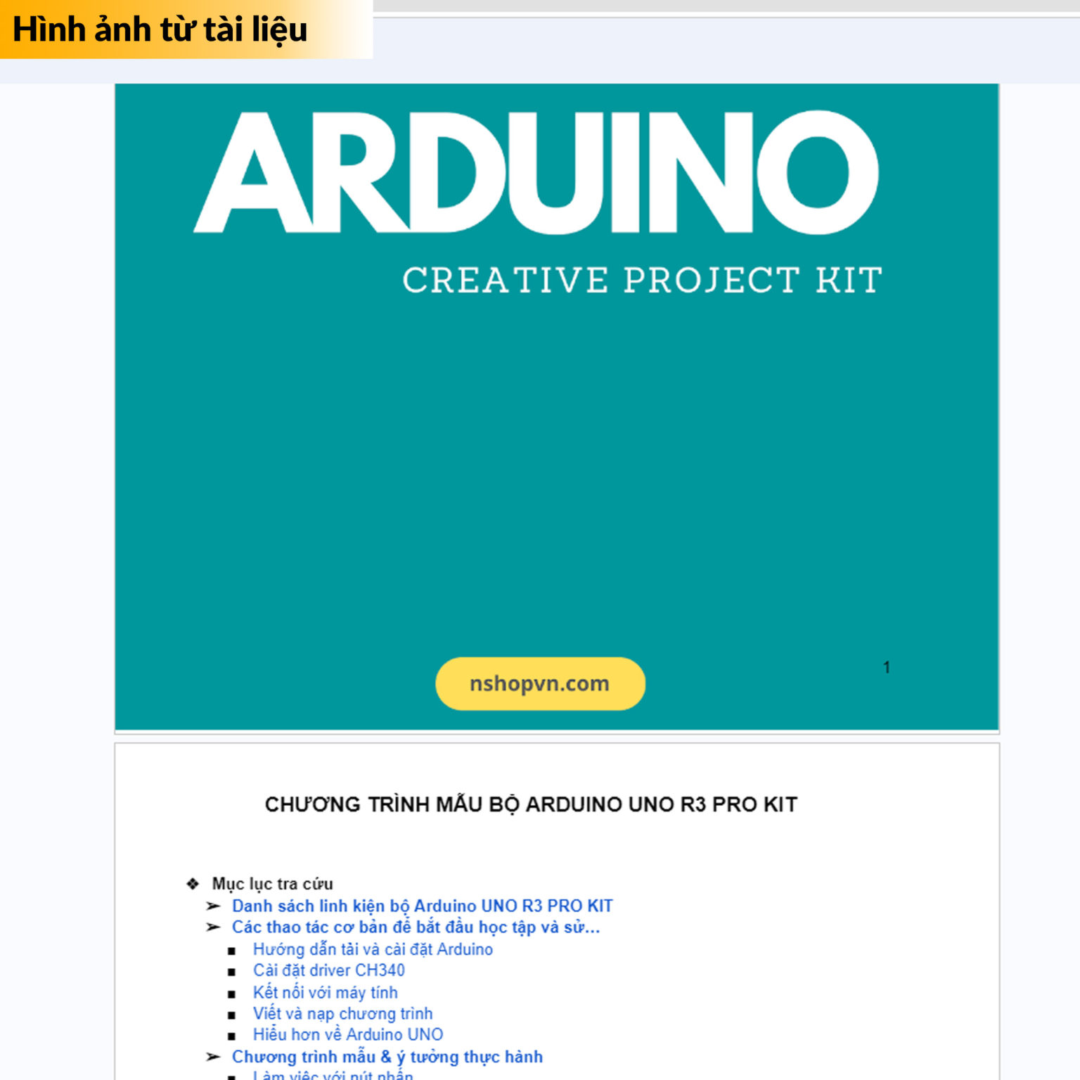 Bộ KIT học lập trình Arduino UNO R3 PRO KIT - Nshop