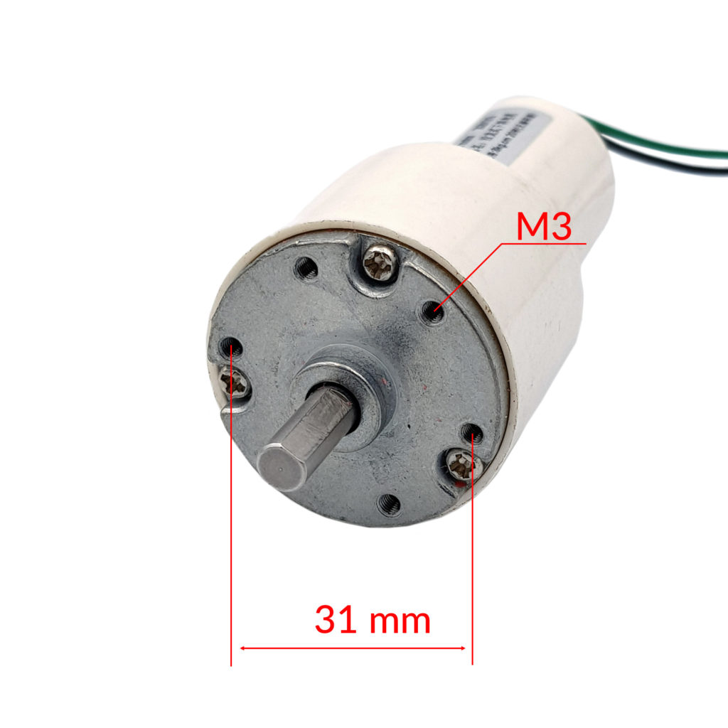 Động cơ motor giảm tốc 12-24 rpm 12-24VDC - Nshop