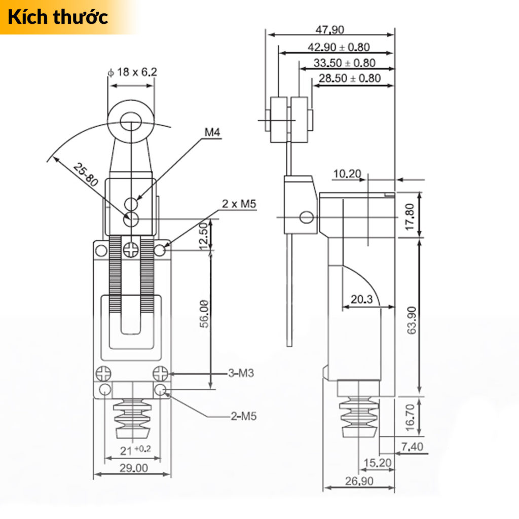 Công tắc hành trình ME-8108 loại tốt - Nshop