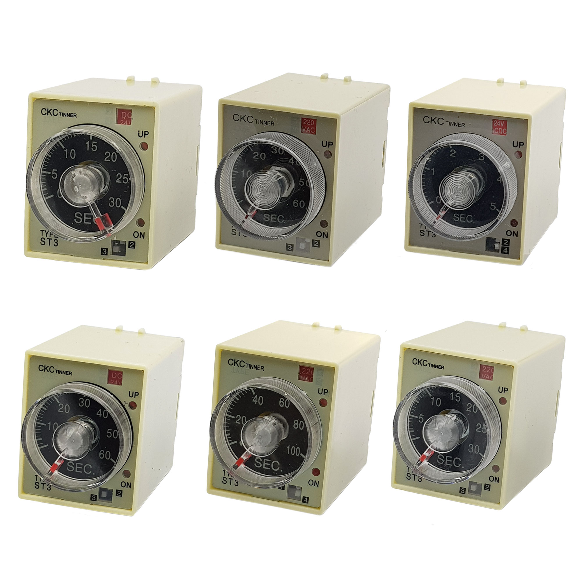 Relay thời gian timer đơn kèm đế ST3PA-A 24VDC - Nshop