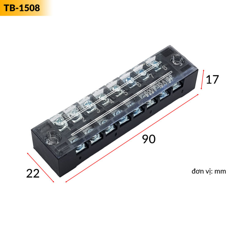 Terminal Block cầu đấu 15A TB-1512 - Nshop