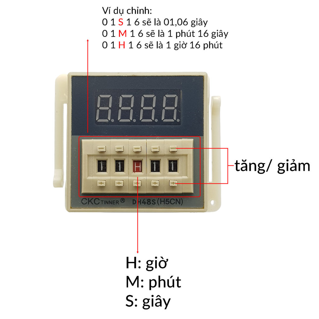 Timer điện tử 2 relay DH48S-2Z - Nshop