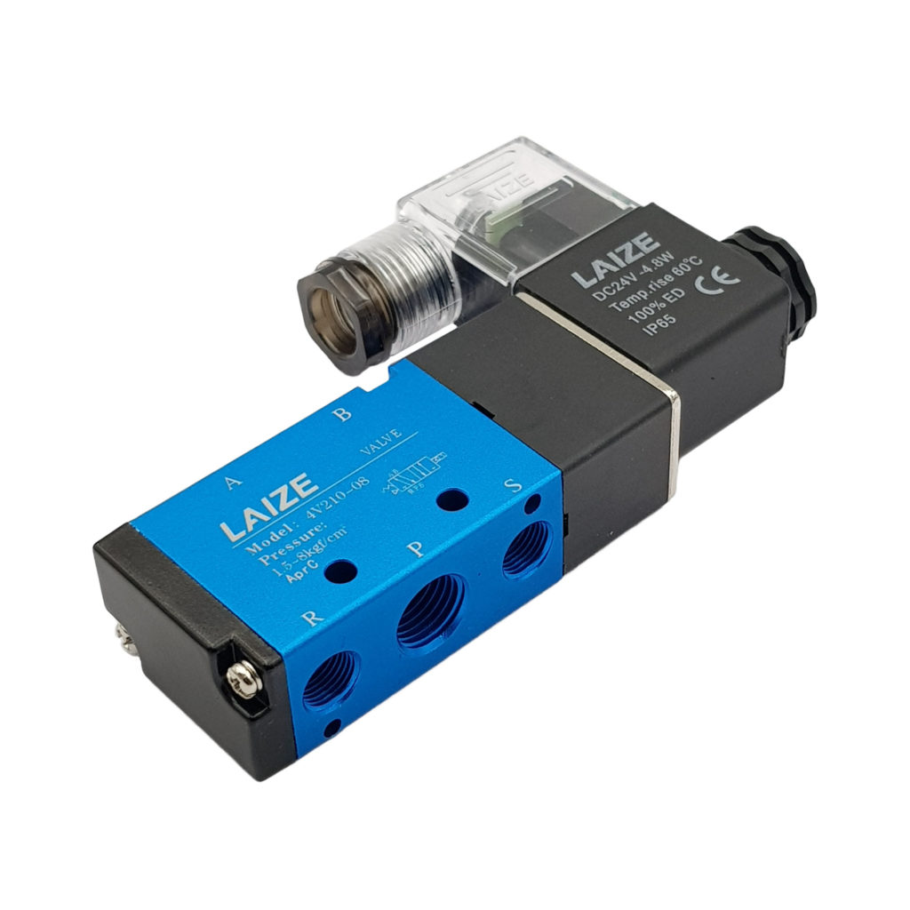 Van điện từ (solenoid) khí nén 5/2 LAIZE 4V210-08 cấp nguồn 220V - Nshop