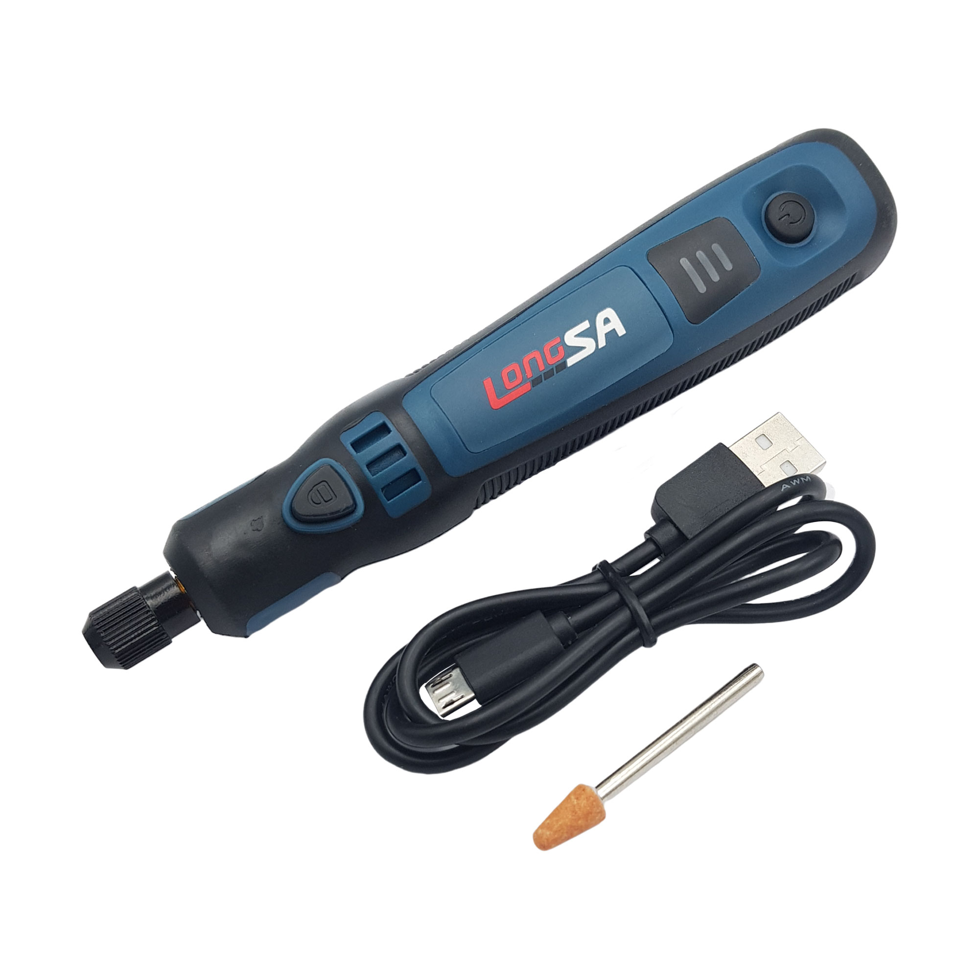 Máy khoan mài mini cầm tay dùng pin 3 tốc độ LongSa TY-CM01 - Nshop