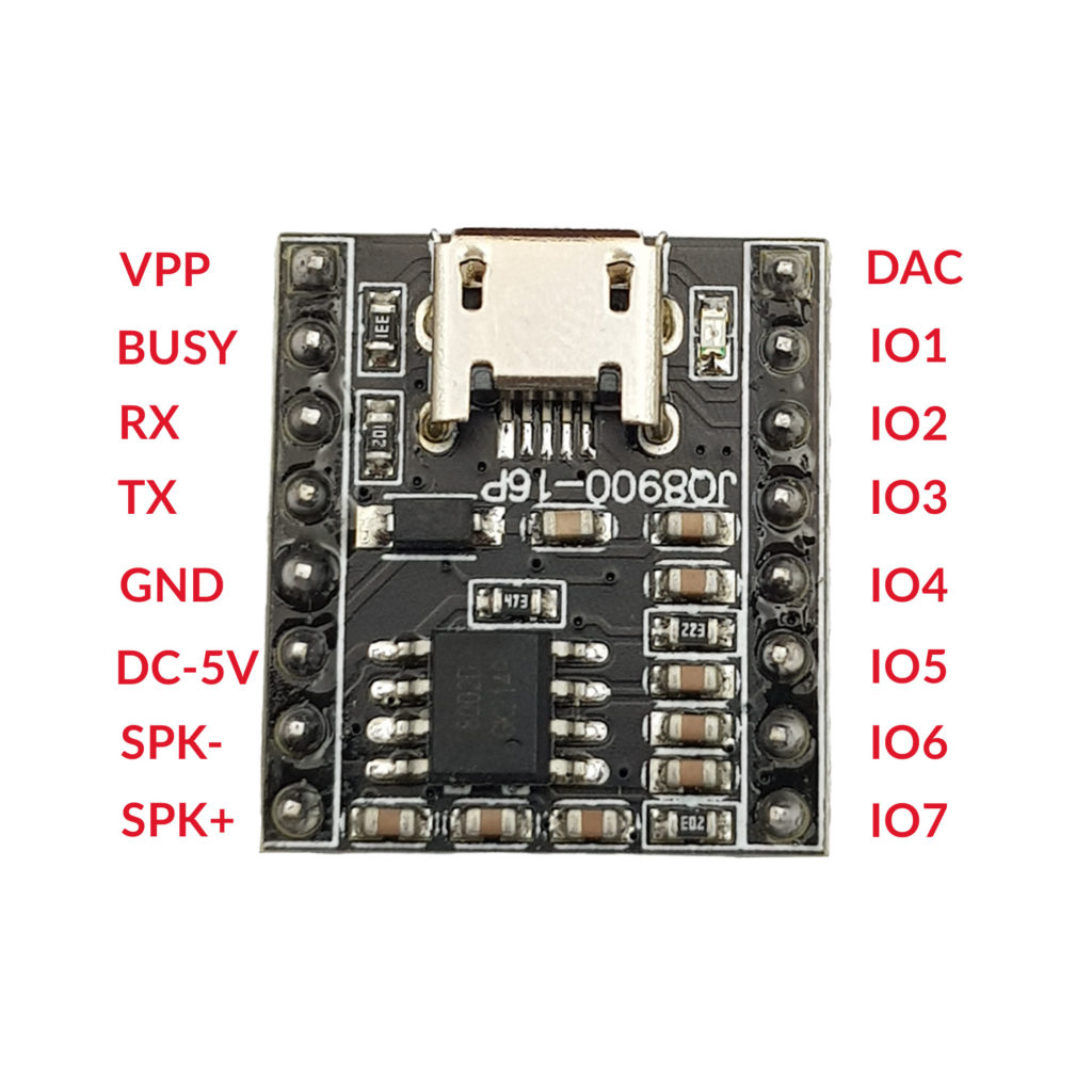 Mạch ghi phát âm thanh JQ8900-16P - Nshop