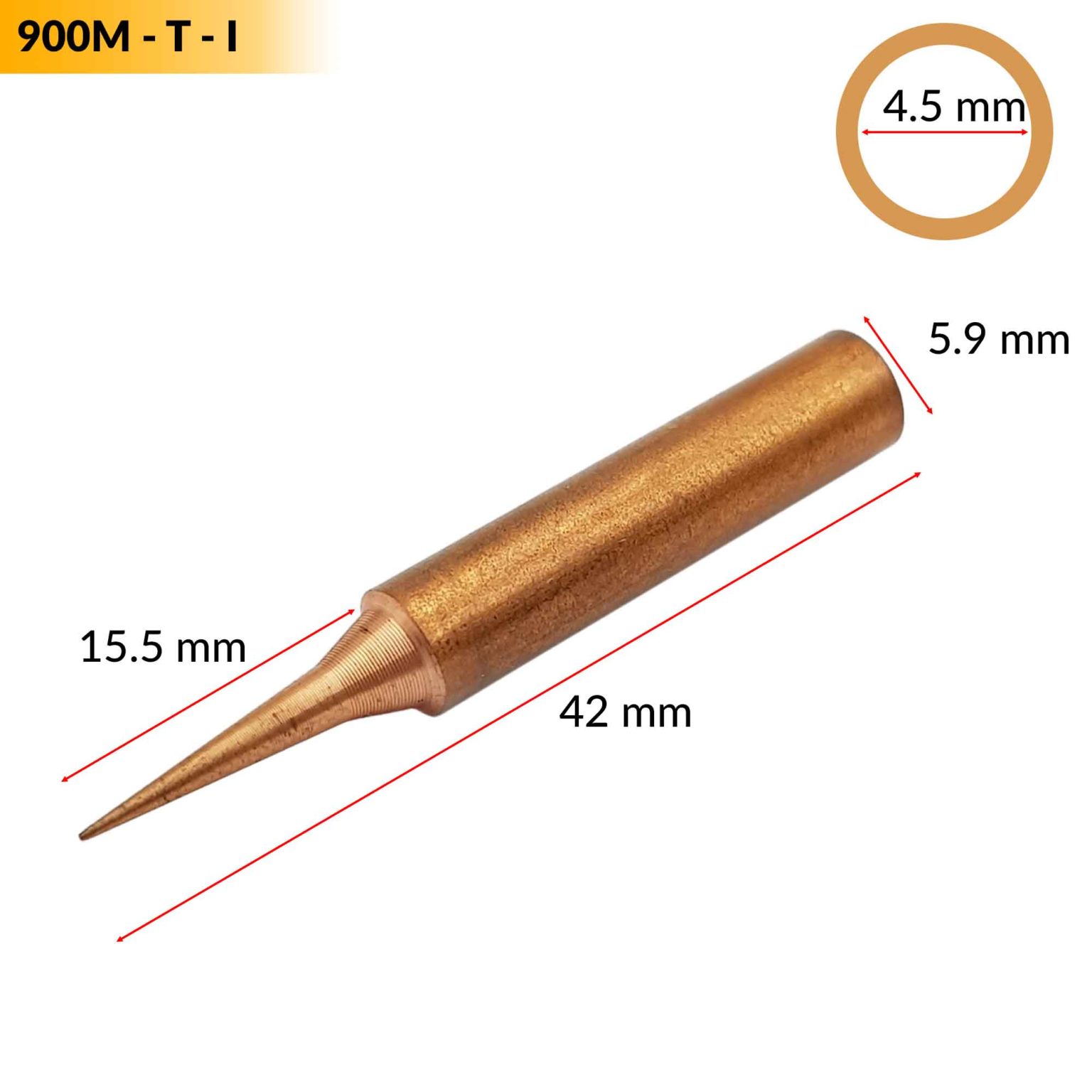 Đầu mỏ hàn thiếc bằng đồng 936 900M - Nshop