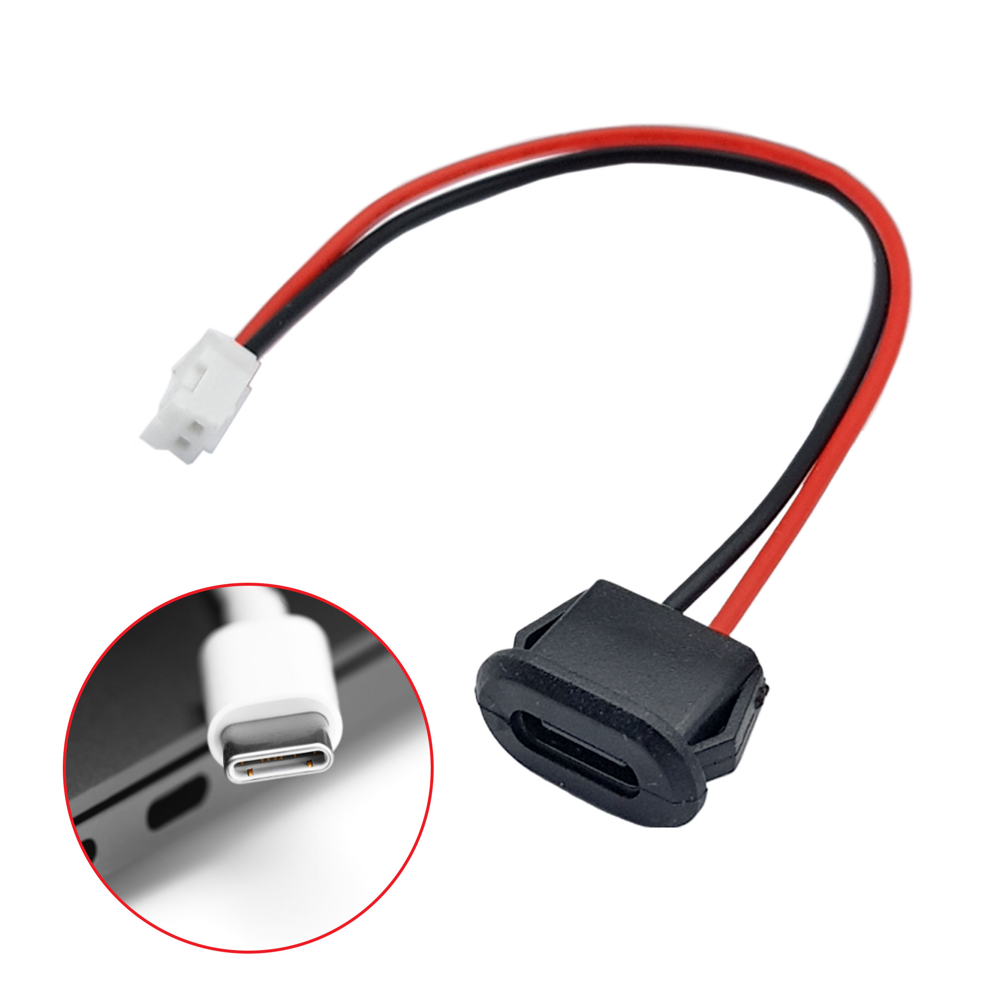 Jack nguồn Type C 2P kiểu gài - Nshop