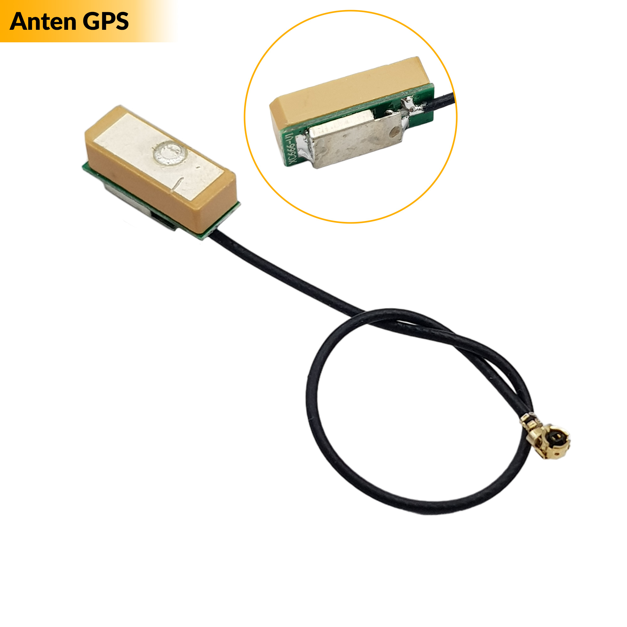 Anten gốm mini 28dBi BD+GPS 16x6x6mm - Nshop