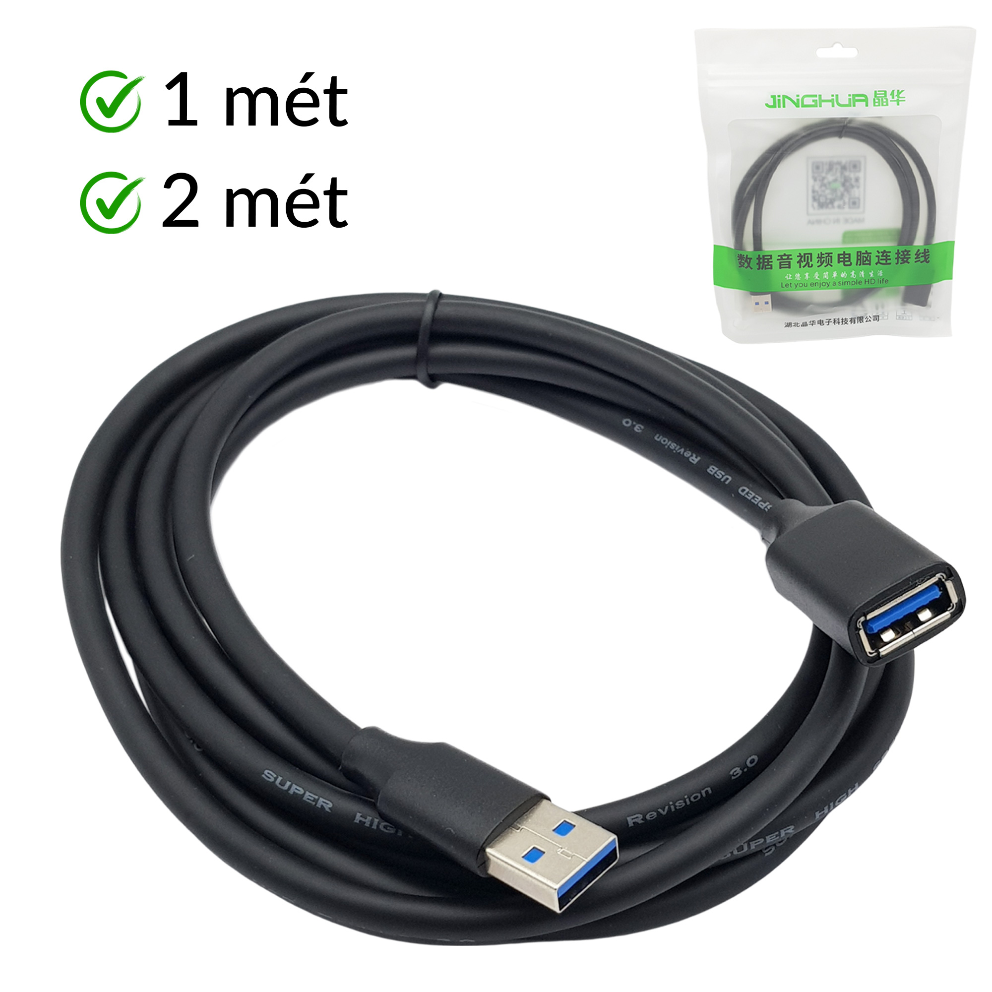 Cáp nối dài USB 3.0 JH dài 1 mét - Nshop