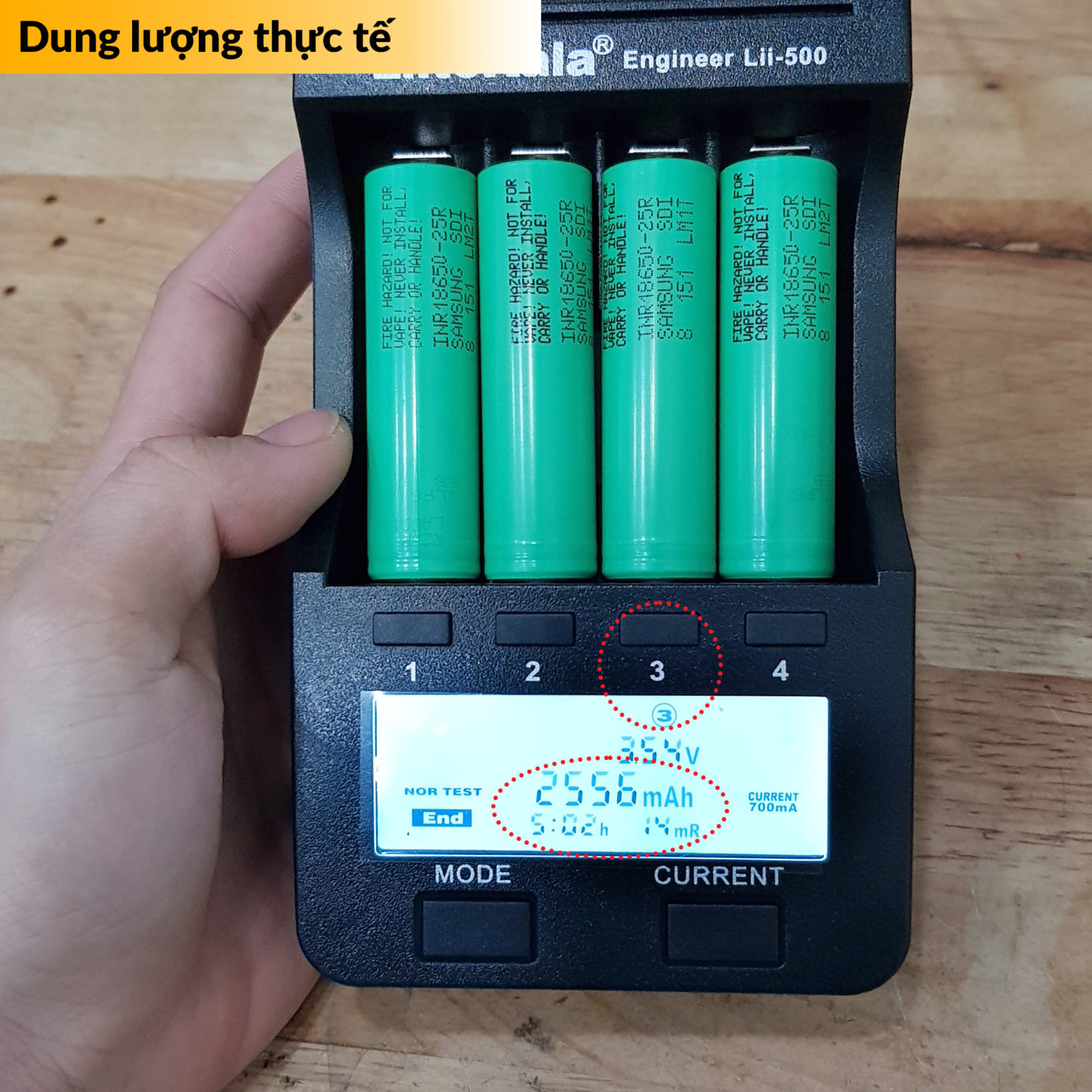 Pin cell Samsung INR18650 25R 2500mAh - Nshop