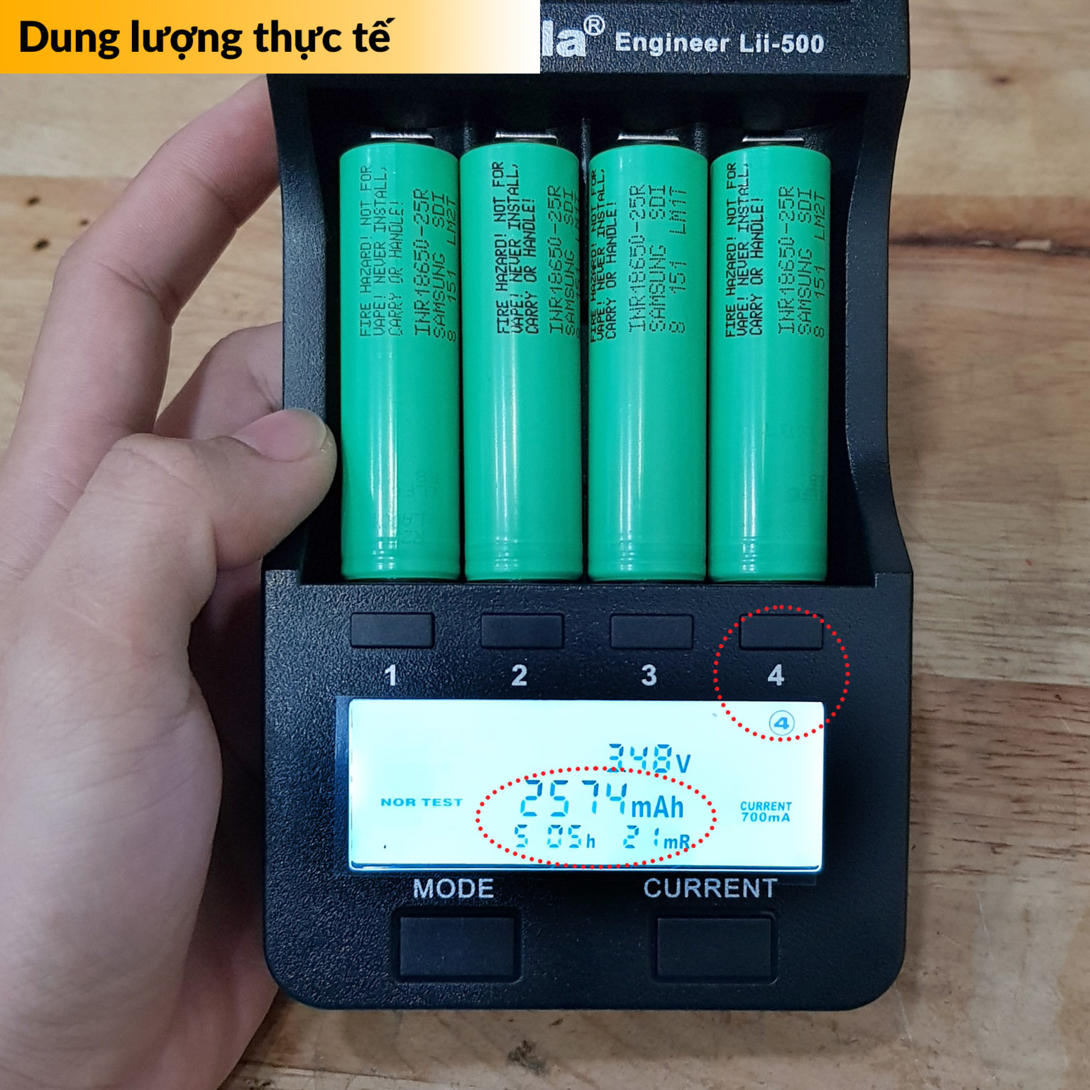 Pin cell Samsung INR18650 25R 2500mAh - Nshop