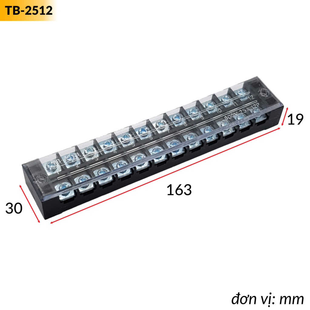 Terminal Block cầu đấu 25A TB-2504 - Nshop