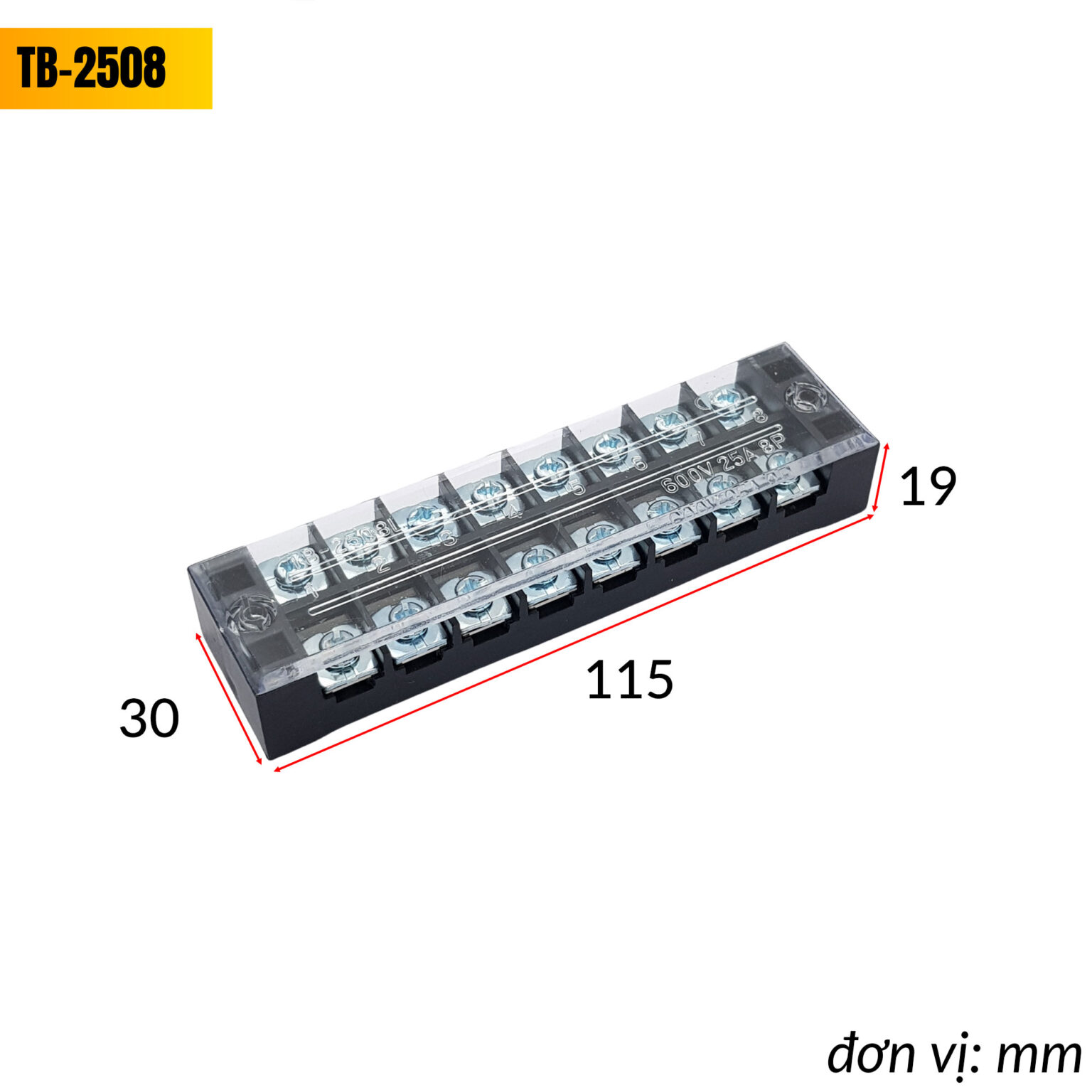 Terminal Block cầu đấu 25A TB-2504 - Nshop