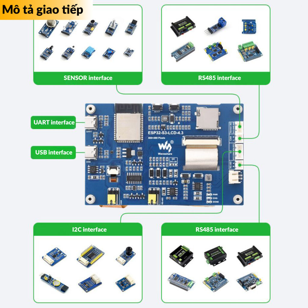 ESP32-S3 Touch LCD 4.3 inch - Nshop