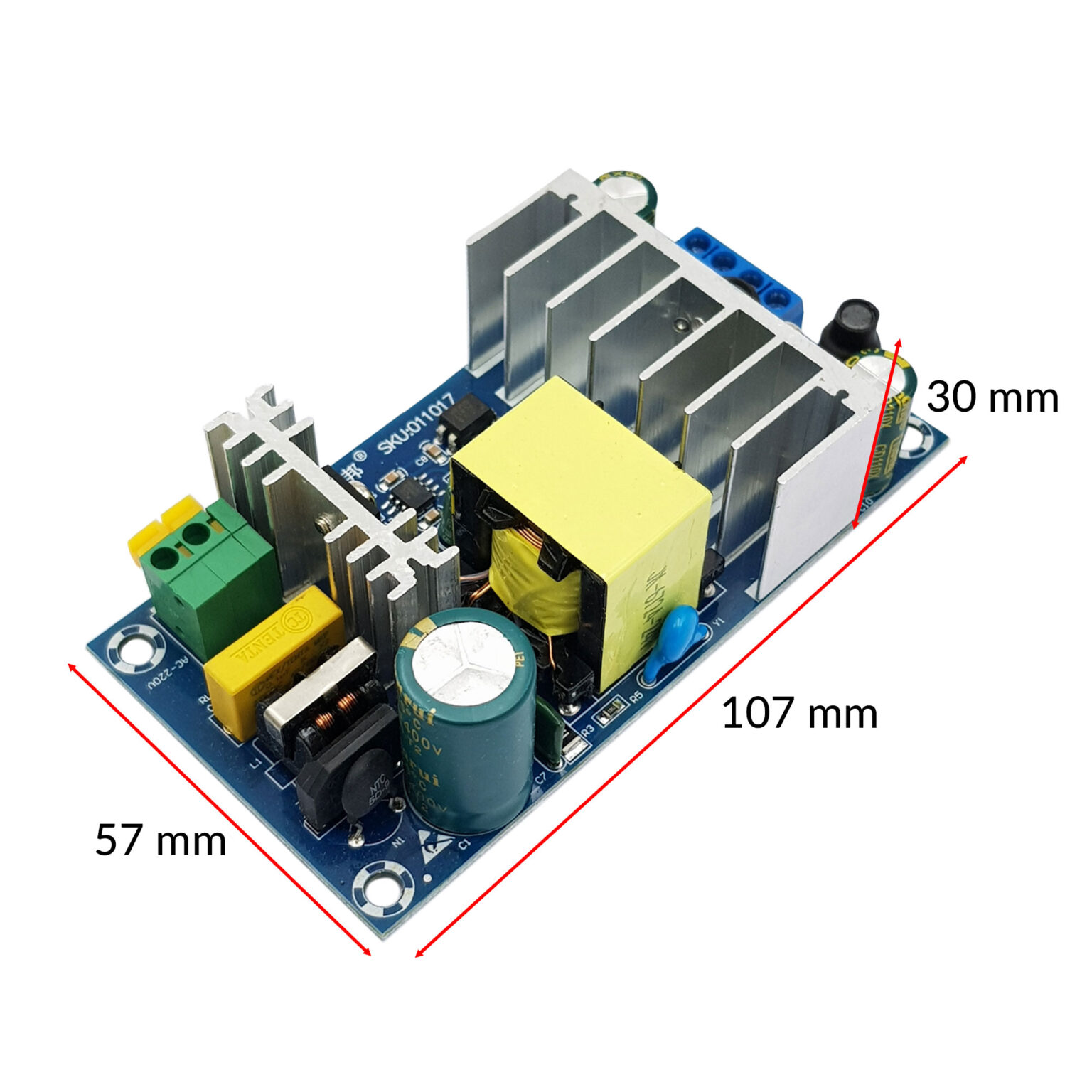 Module nguồn AC-DC 100W ngõ ra kép 24V 4A và 5V 1A - Nshop