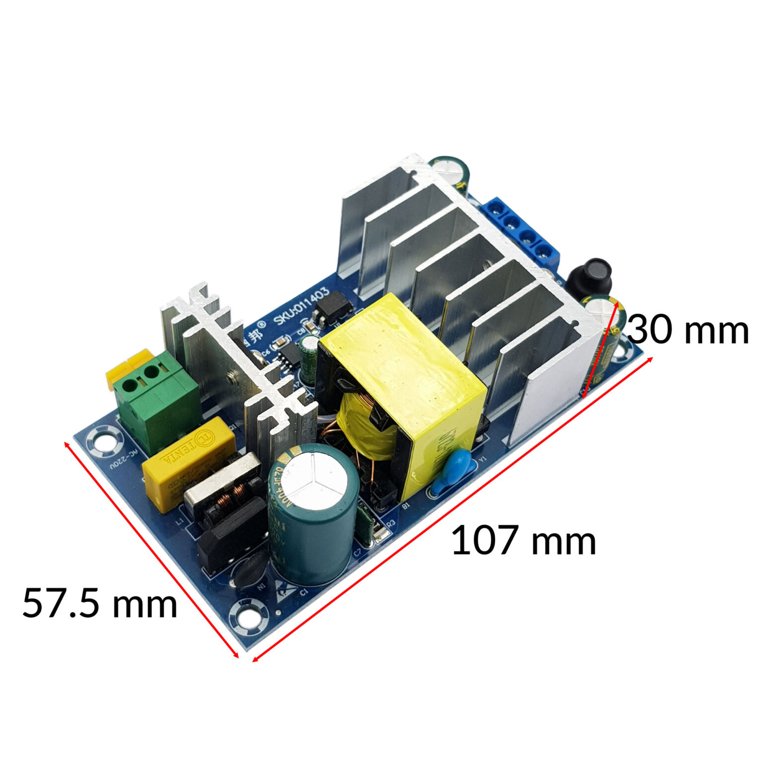 Module Nguồn AC-DC ngõ ra kép 70W 12V 6A / 5V 1A - Nshop