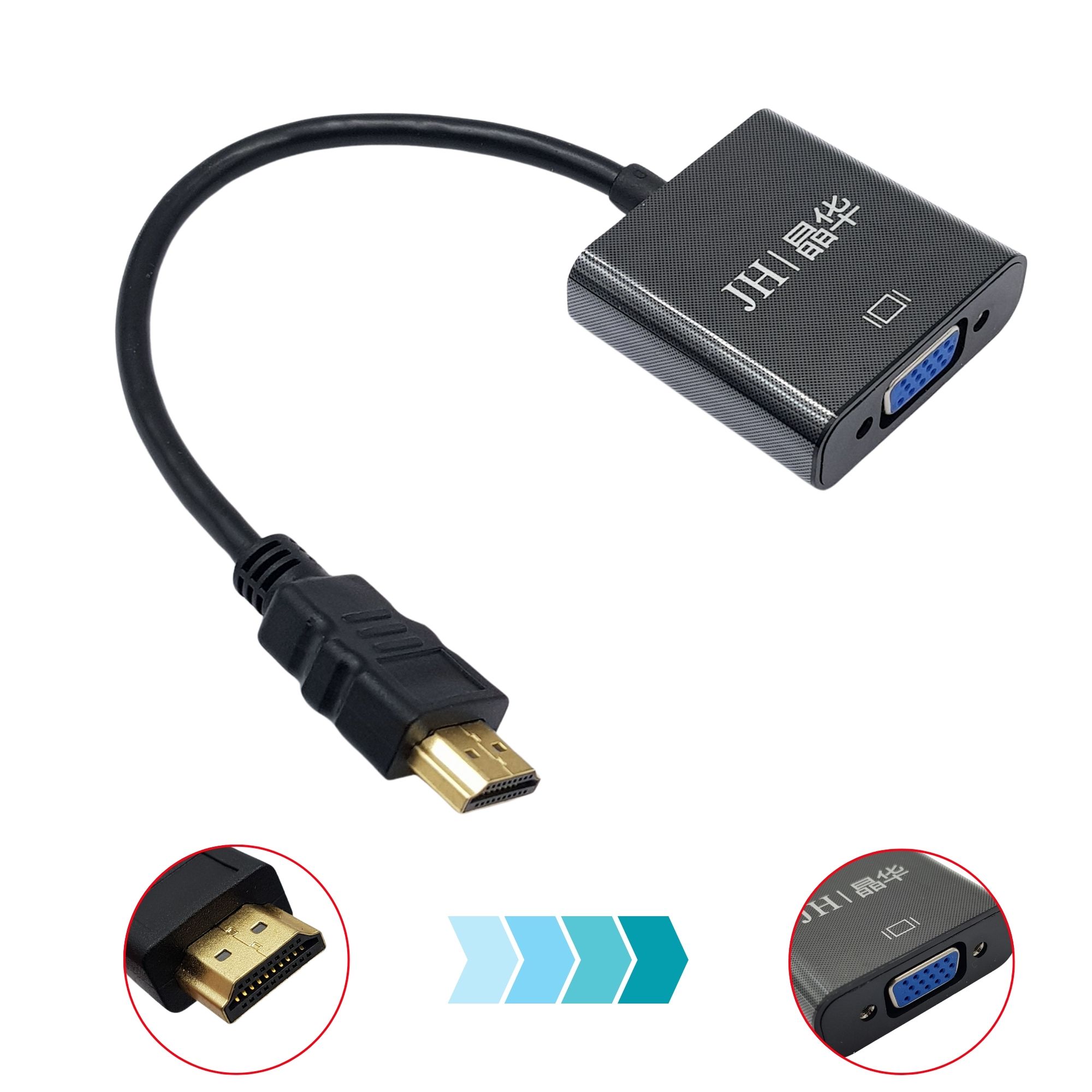 Cáp chuyển đổi HDMI sang cổng VGA JINGHUA - Nshop