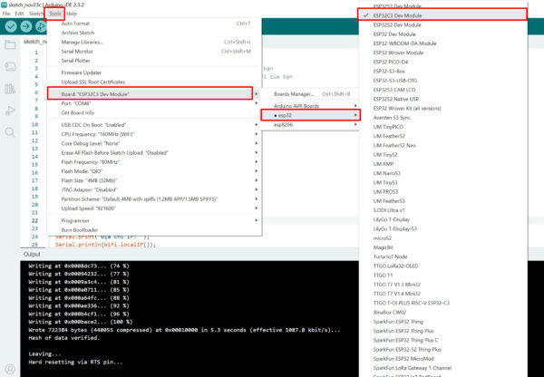 Kit phát triển Wifi Bluetooth ESP32-C3 Super Mini - Nshop