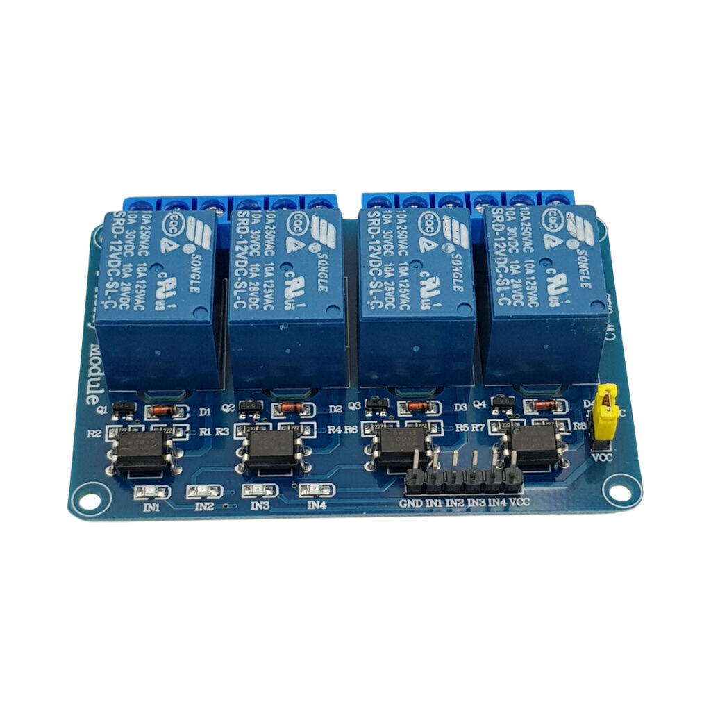 Module 4 Relay 12VDC (Kích mức thấp) - Nshop