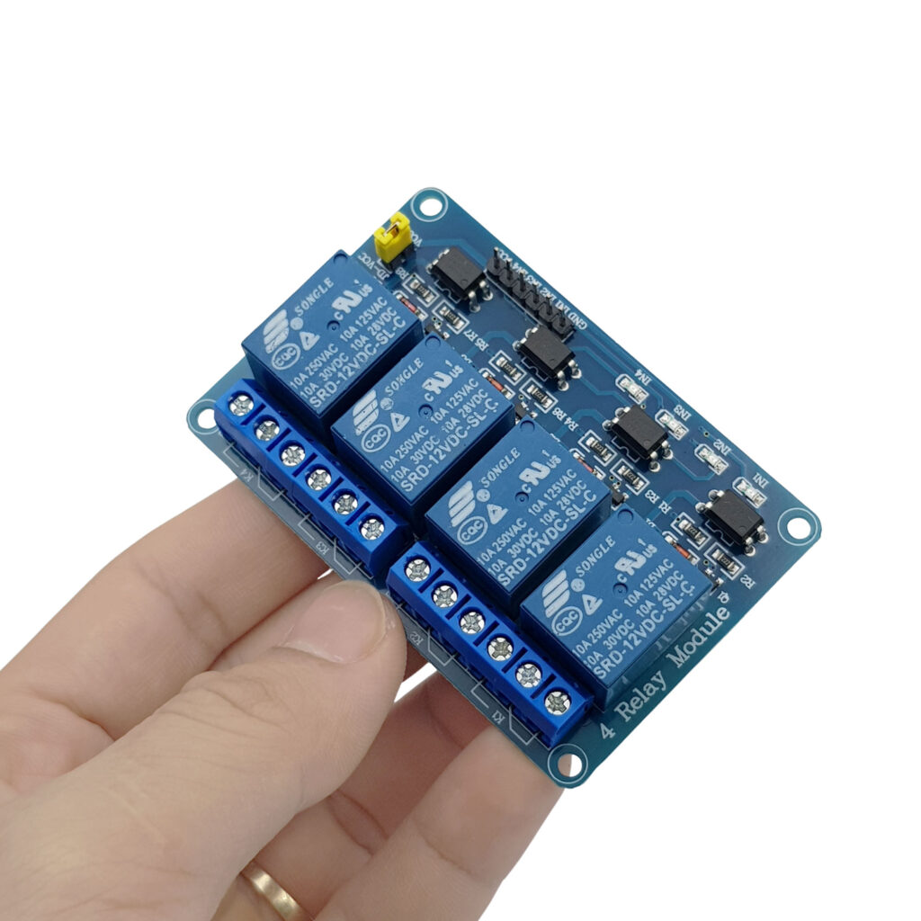 Module 4 Relay 12VDC (Kích mức thấp) - Nshop